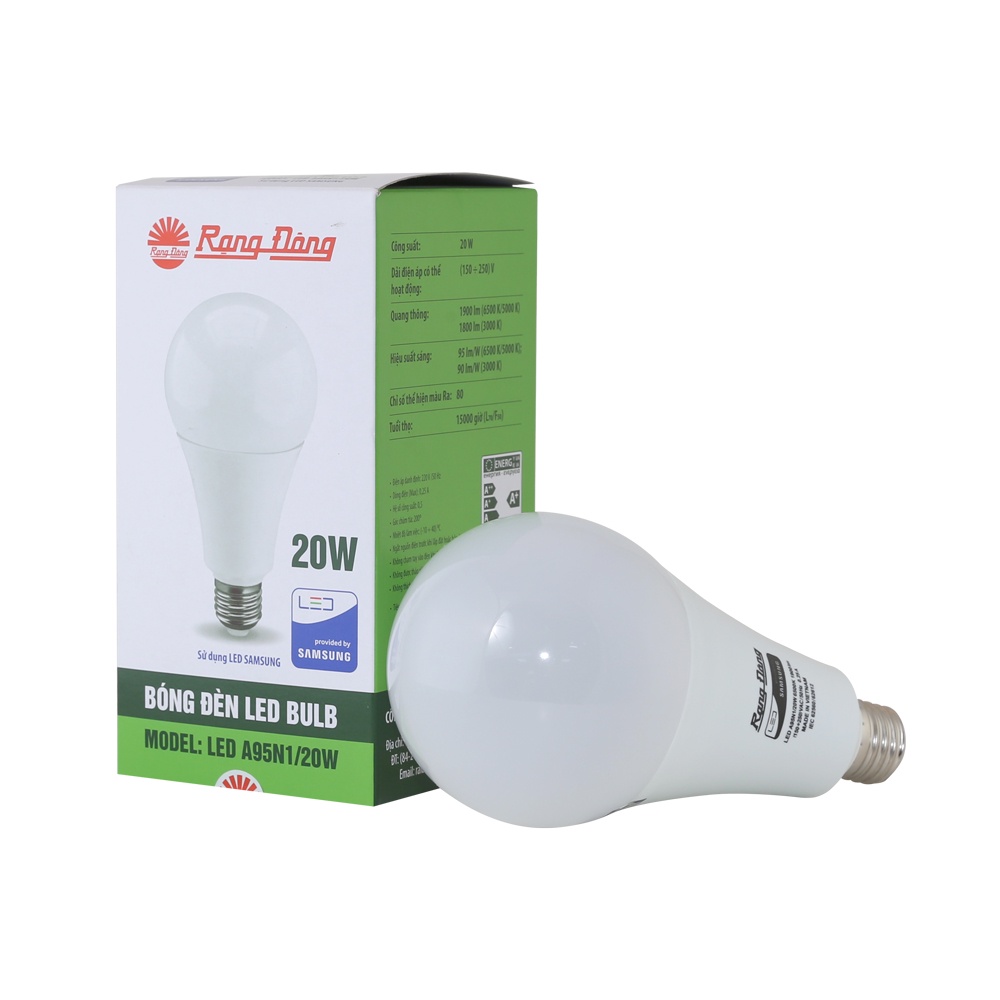 Bóng đèn LED BUlb tròn Rạng Đông 20w | Shopee Việt Nam