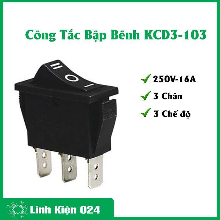 Công tắc bập bênh KCD3-103 3 chế độ 250V 16A | Shopee Việt Nam