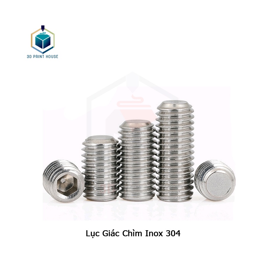 Ốc Lục Giác Chìm Không Đầu Inox 304 DIN916 M3 M4 M5 M6 M8 | Shopee Việt Nam
