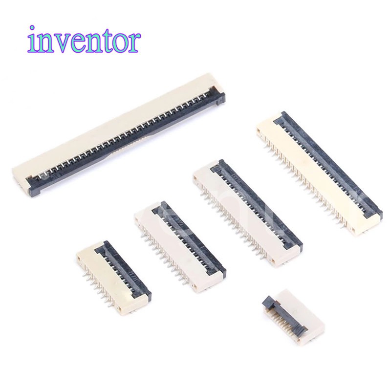 Set 10 cái linh kiện điện tử 0.5mm / 1mm FPC FFC đế phẳng nối dây cáp 4P 5P 6P 8P 10P 12P 14P ...