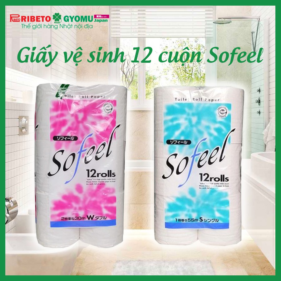 Giấy vệ sinh Sofeel 12 cuộn 30m, 55m - Hàng nội địa Nhật | Shopee Việt Nam