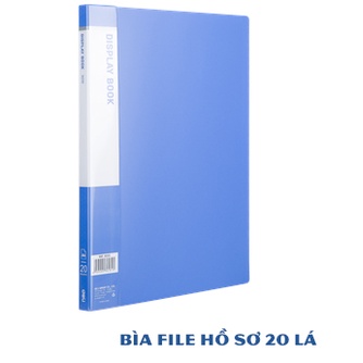 Bìa file hồ sơ 20 lá nhựa A4 Deli E5220 | Shopee Việt Nam