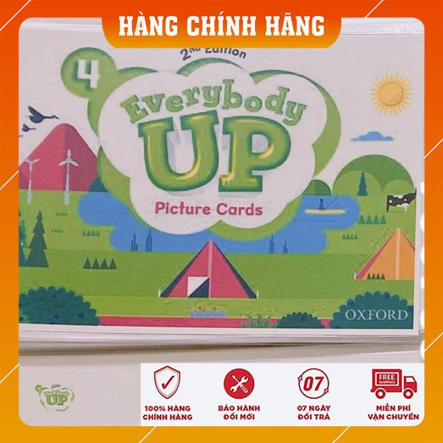 FLASHCARDS EVERYBODY UP 4 - ép plastic | Shopee Việt Nam