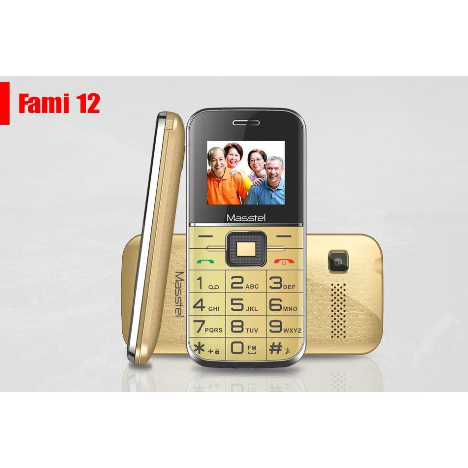 Điện Thoại Masstel Fami 12 Cho Người Già -2 Sim -LOA TO BÀN PHÍM LỚN ...