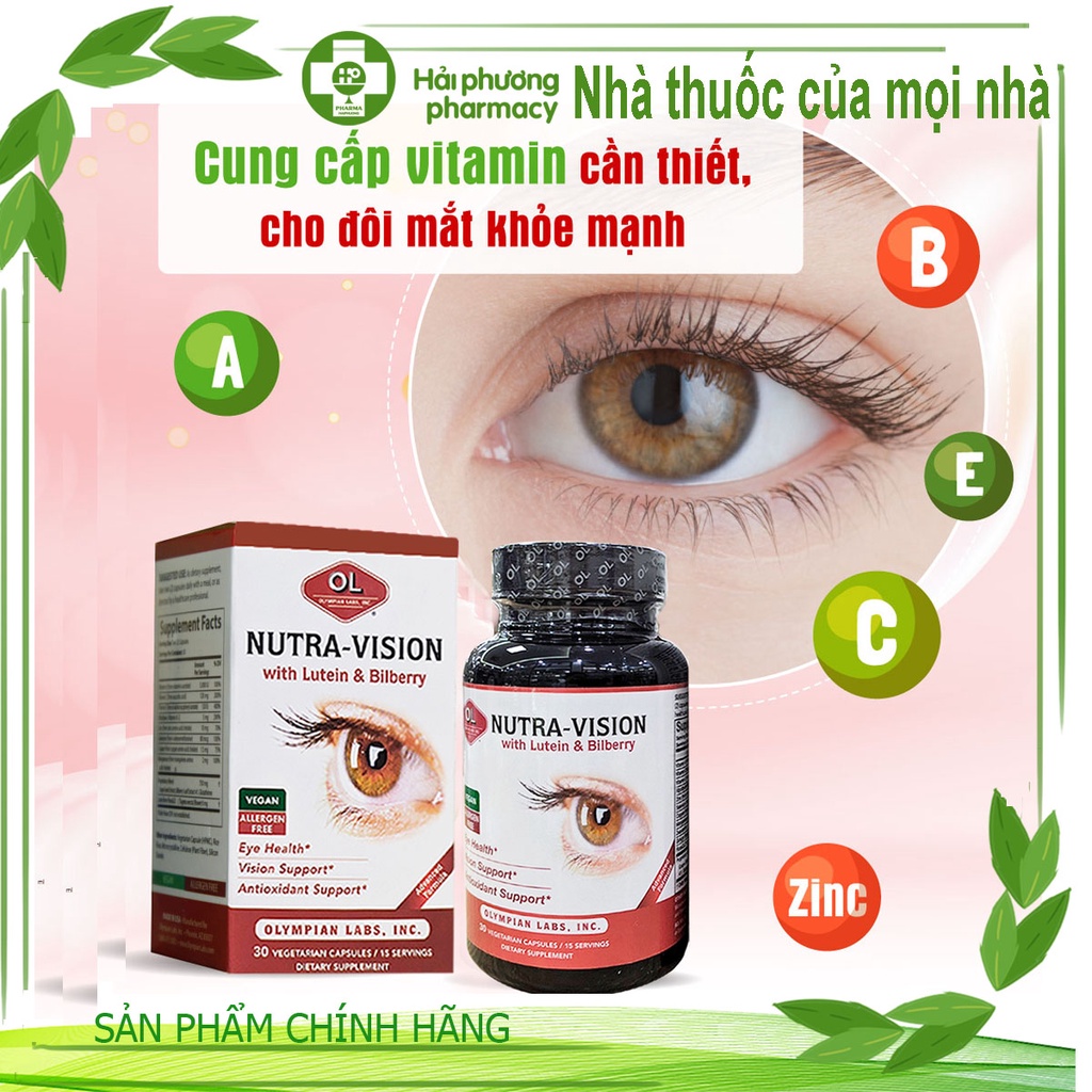 Viên Uống Olympian Labs Nutra Vision Giúp Lưu Thông Máu Và Hỗ Trợ Kéo ...