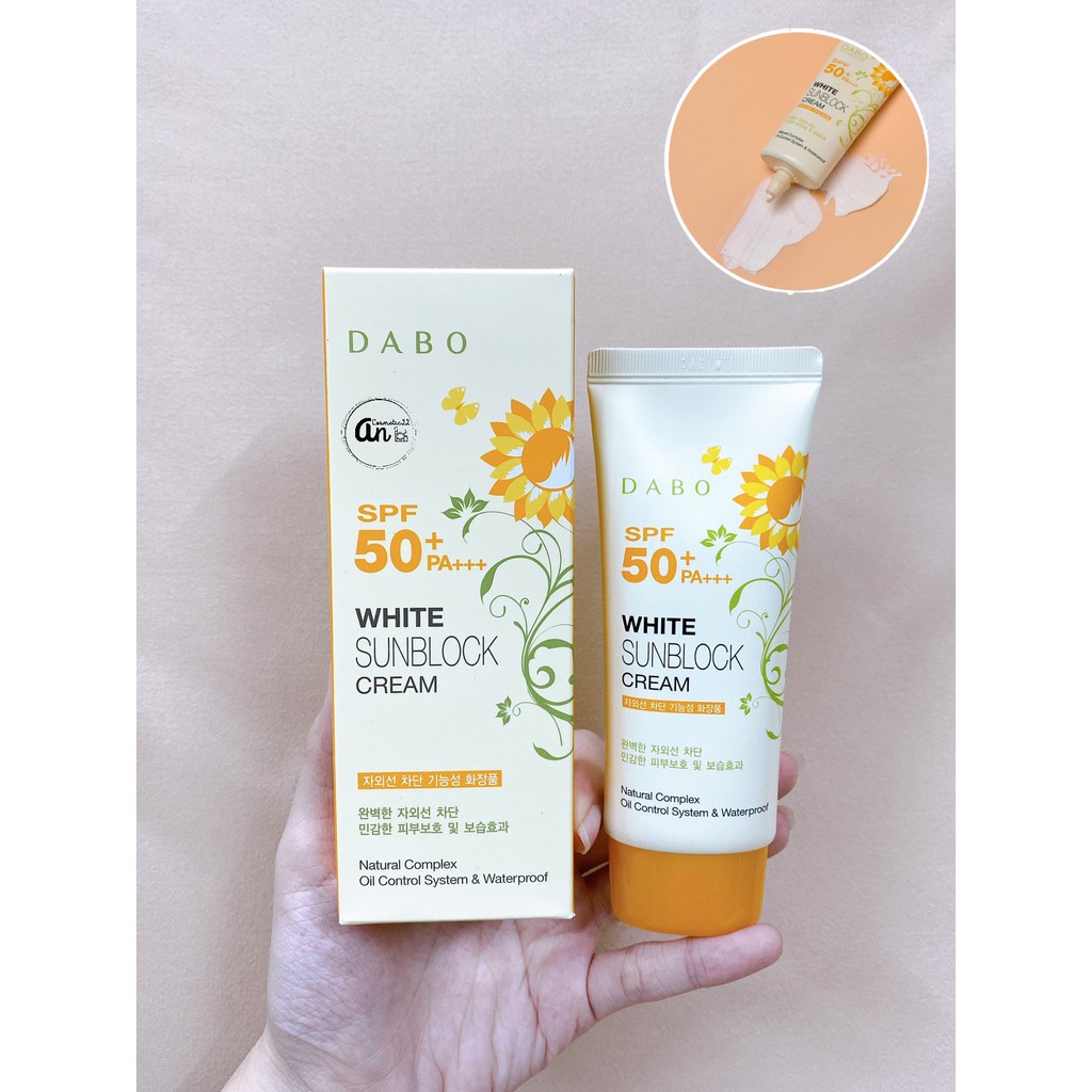 Kem Chống Nắng Dưỡng Da Dabo White Sunblock Cream SPF 50 PA+++ (70ml ...