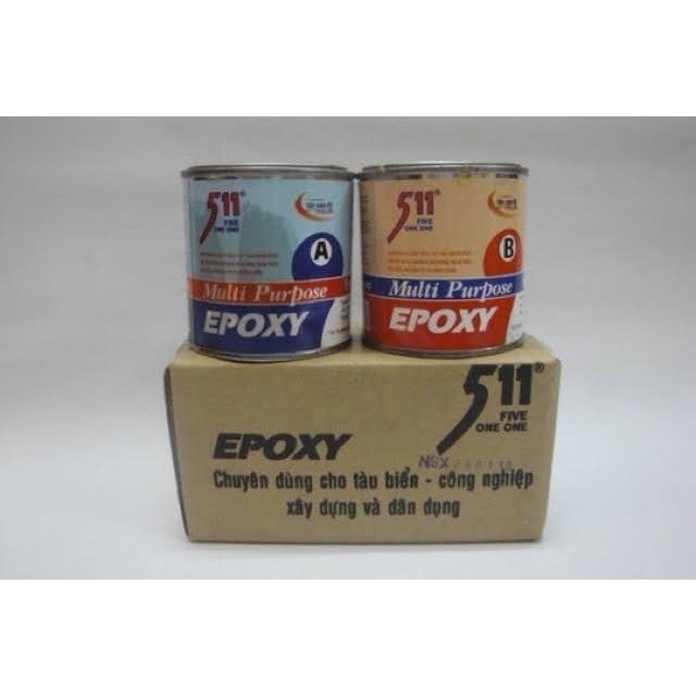 Keo AB Epoxy 511 dán đá, dán nhựa, dán gỗ, dán kim loại 675g | Shopee Việt Nam