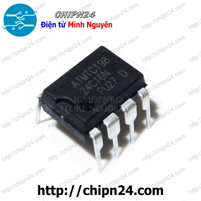 [2 CON] (DIP) IC 24C16 DIP-8 (AT24C16 IC Nhớ EEPROM) | Shopee Việt Nam