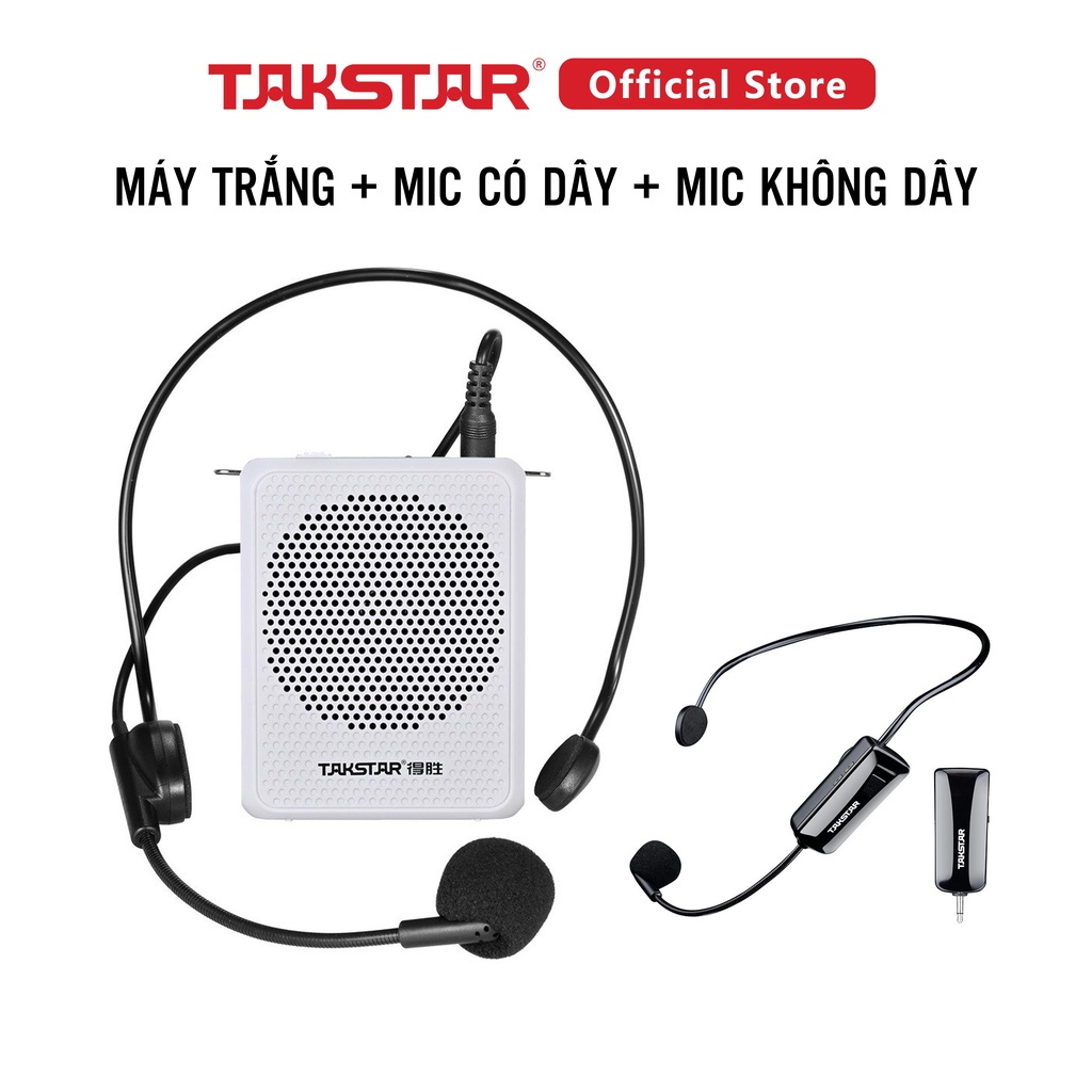 Máy Trợ Giảng Cao Cấp Takstar E126A Nhỏ Gọn, Bền Đẹp, Công Suất Loa 8W, Mic Nhạy, Lọc Ồn Tốt ...
