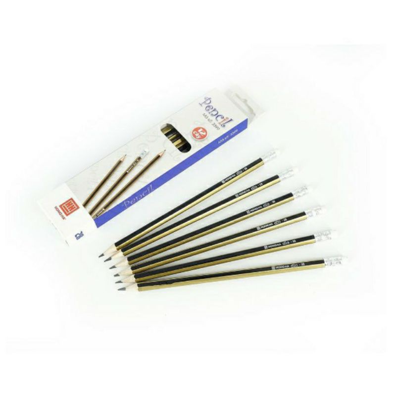 Bút chì 2B có tẩy ABC 3399 ( hộp 12c) | Shopee Việt Nam