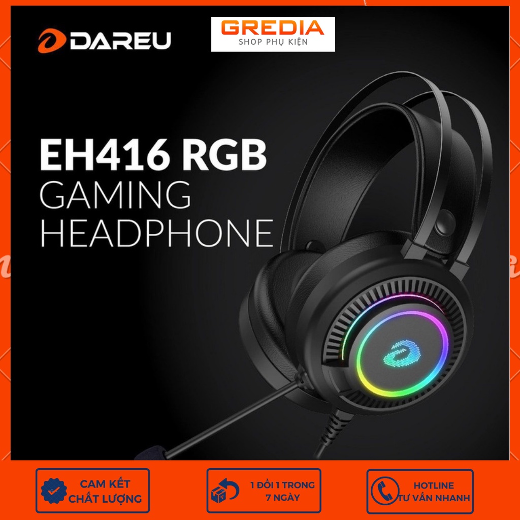 Tai Nghe Dareu EH416 RGB Gaming giả lập 7.1 bảo hành chính hãng 12 ...