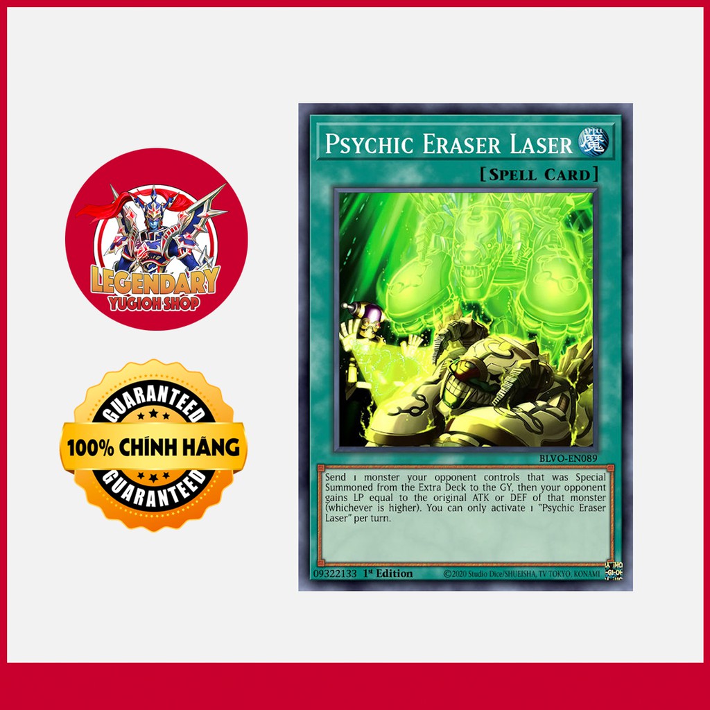 [EN][Thẻ Bài Yugioh Chính Hãng] Psychic Eraser Laser | Shopee Việt Nam
