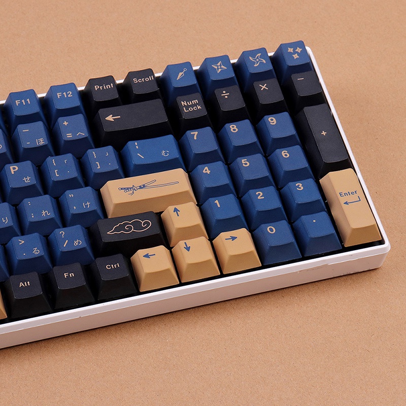 Gmk Blue SAMURAI PBT keycap anh đào hồ sơ 129 phím Ninja | Shopee Việt Nam