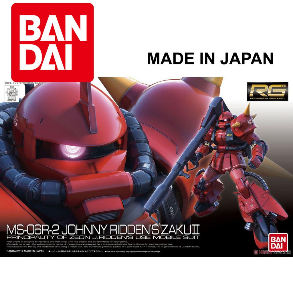 Mô hình Gundam Bandai 1/144 RG26 MS-06R-2 Johnny Ridden`s Zaku II Serie ...