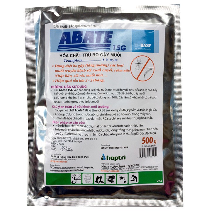 Thuốc diệt lăng quăng Abate 1SG - Gói 500g | Shopee Việt Nam