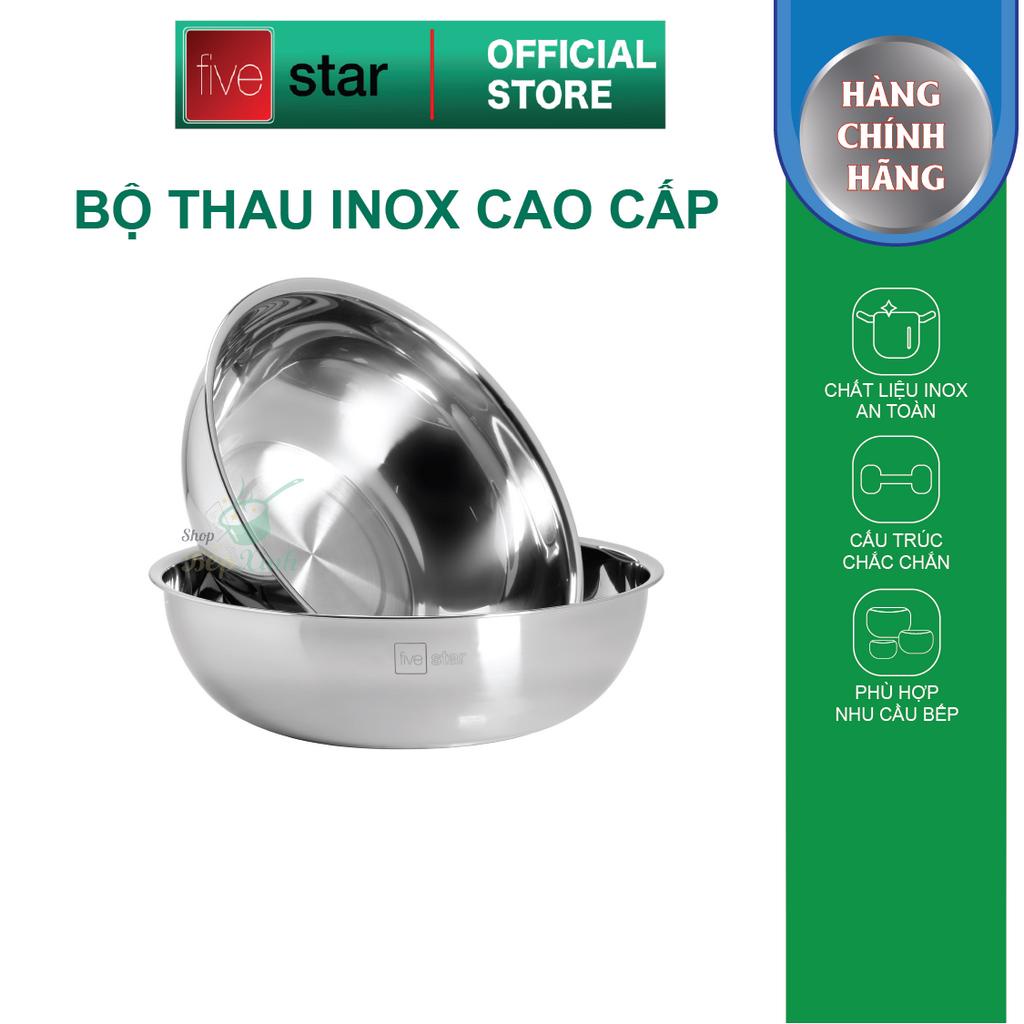 Thau Rổ lưới inox 430 cao cấp Fivestar 22cm / 26cm / 30cm / 32cm ...
