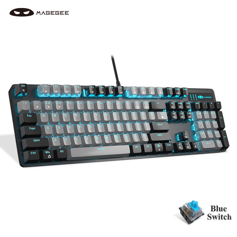 [COD/1 Year Warranty]Bàn Phím Cơ Chơi Game Magege MK-Storm 104 Phím Có ...