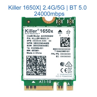 Card Intel WiFi Bluetooth Intel Killer 1650x . Wifi 6 AX200NGW. Thẻ ...