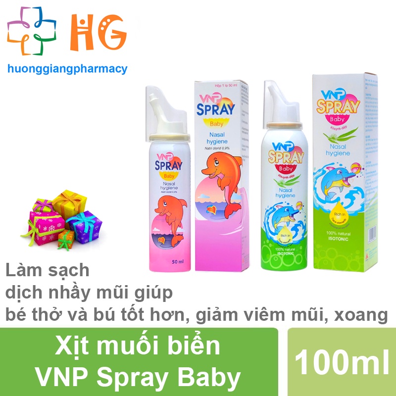 Xịt mũi cá heo Vnp Spray Baby Khuynh diệp chai xịt mũi cho bé xịt muối ...