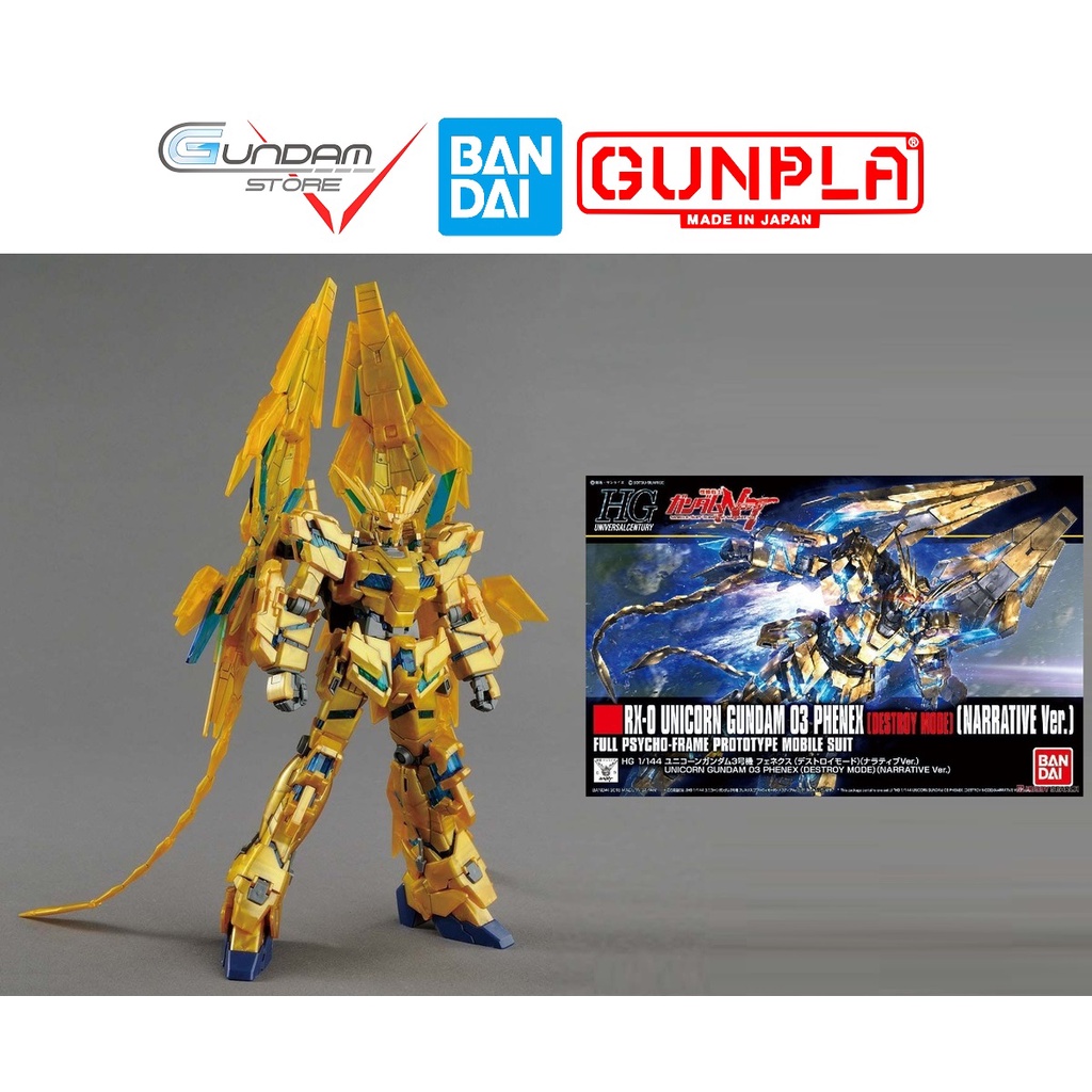 Mô Hình Gundam HG PHENEX DESTROY MODE RX-0 Unicorn 03 Narrative Bandai ...