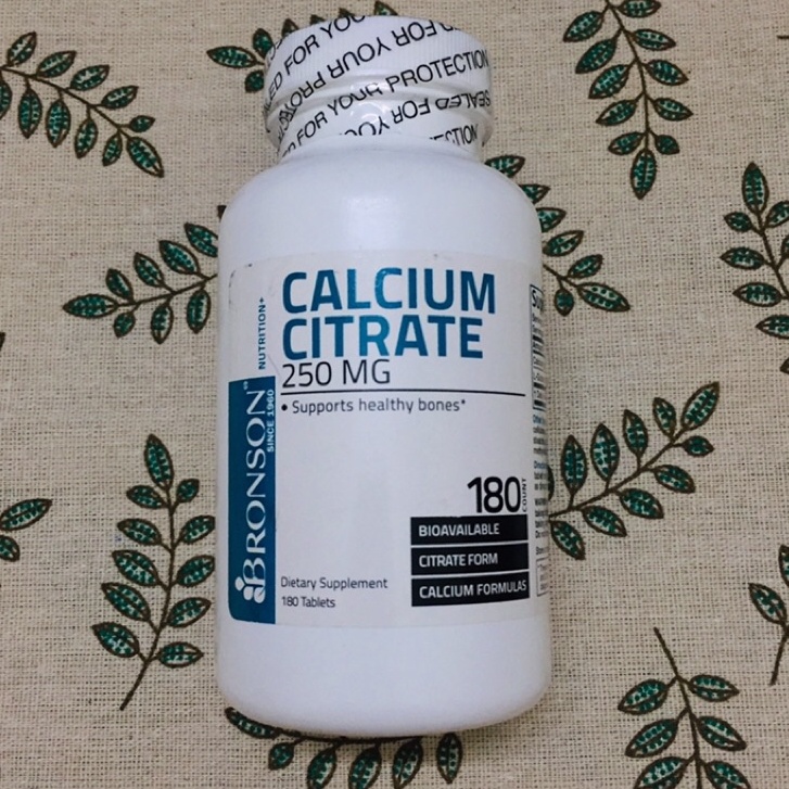 BRONSON | Calcium Citrate 250MG [180 Viên] | Giúp Chắc Khỏe Nuôi Dưỡng ...