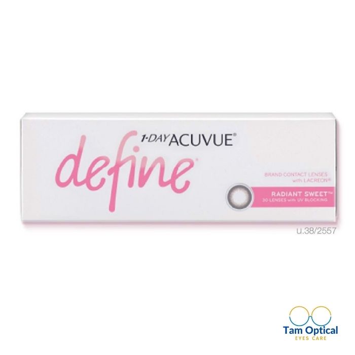 Kính Áp Tròng Màu 1-Day Acuvue Define Radiant Sweet (30 pcs) | Shopee ...