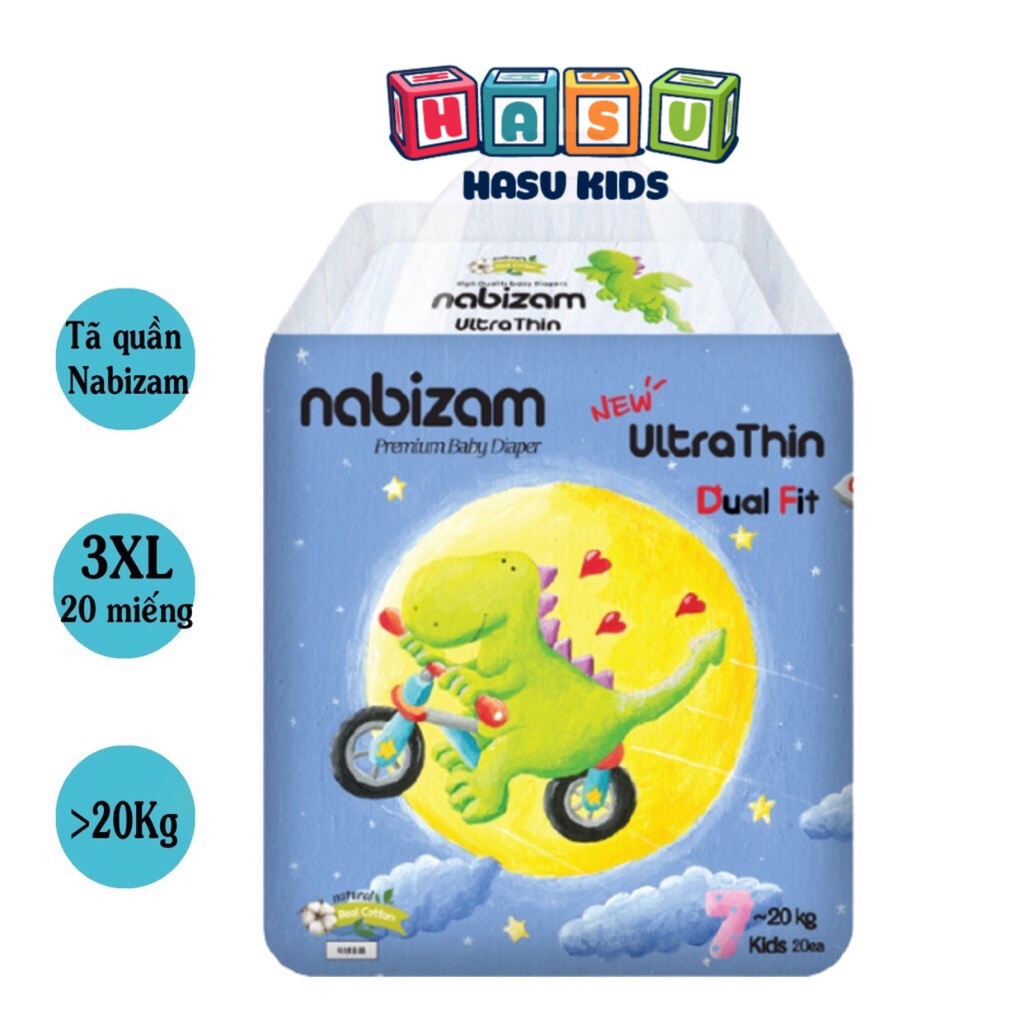 Tã/Bỉm Nabizam nội địa HQ, Dán/Quần Mỏng Vượt Trội, Thấm Hút Tối Đa, đủ ...