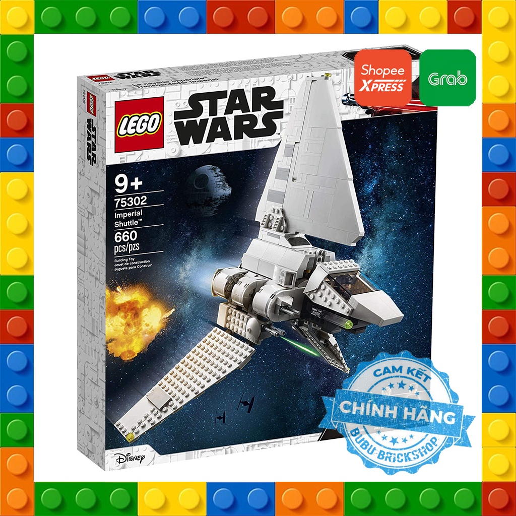 Lego Star Wars 75302 - Imperial Shuttle - Bộ xếp hình Lego Phi thuyền ...