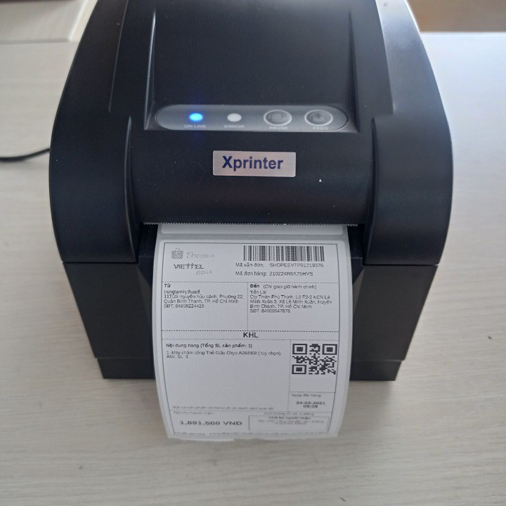Máy in mã vạch Xprinter XP350B Giá siêu Rẻ Cho Bạn | Shopee Việt Nam