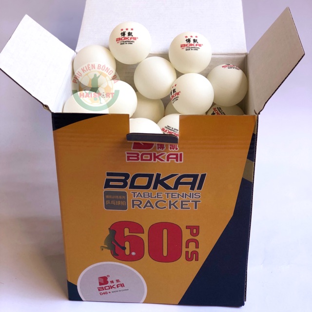 Hộp 60 quả bóng bàn BOKAI ( hàng đẹp giá rẻ ) Quả bóng bàn BoKai | Shopee Việt Nam