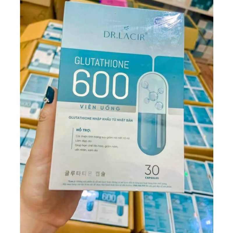 VIÊN UỐNG NÁM TRẮNG DA GLUTATHIONE 600 Dr Lacir | Shopee Việt Nam