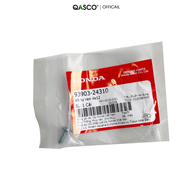 Vít tự ren HONDA nhiều dòng xe 4x12 QA(9390324310) _( 1235) | Shopee ...