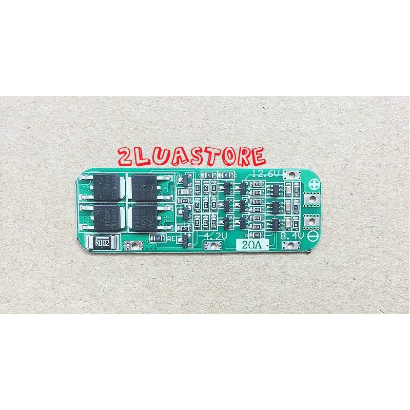 Mạch 3s 20a 12.6V bảo vệ pin 18650 pin lipo li ion 3.7V | Mạch sạc 4S ...