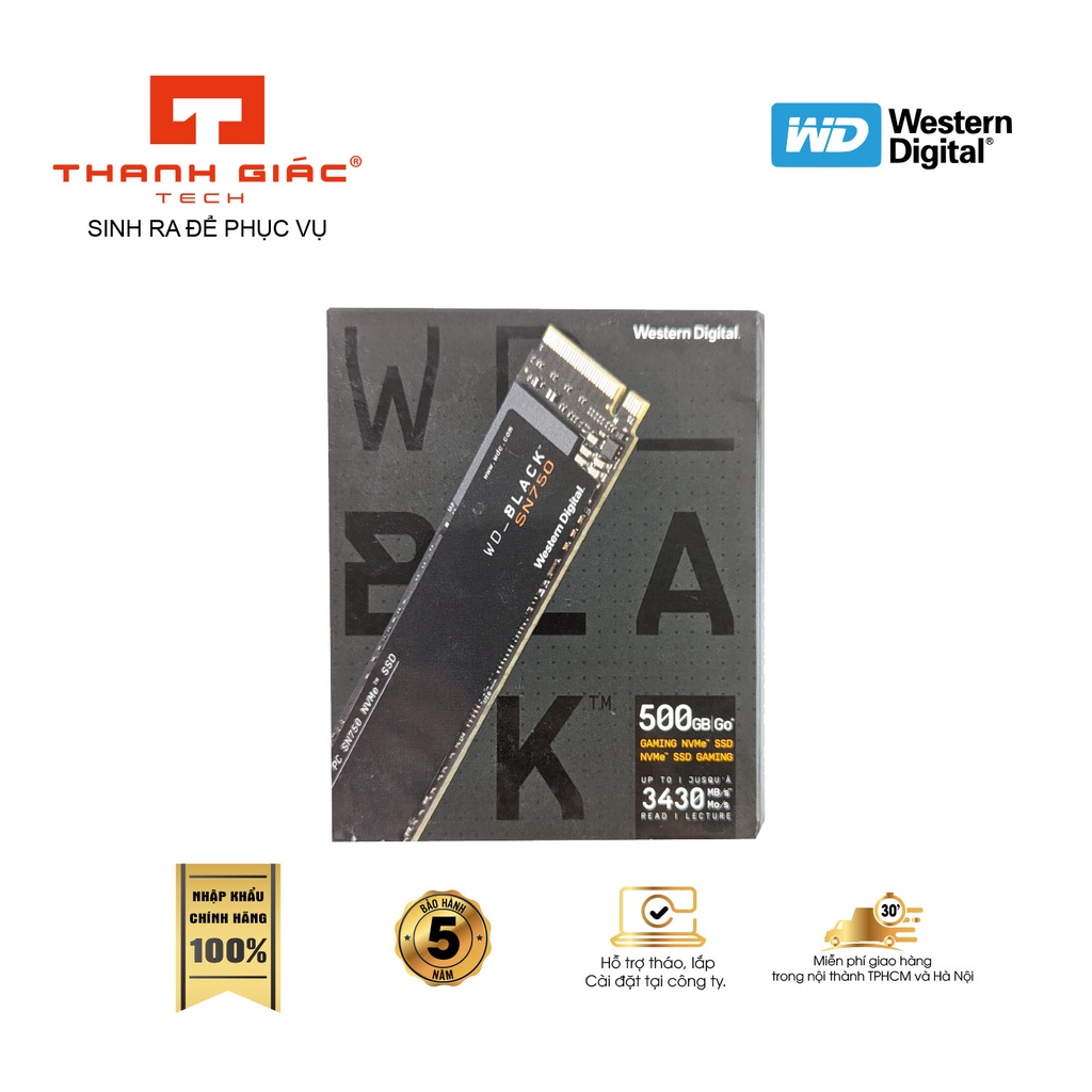 Ổ Cứng SSD Western SN 750 Nvme 500Gb,Chính hãng mới 100% bảo hành 5 năm 1 đổi 1 | Shopee Việt Nam