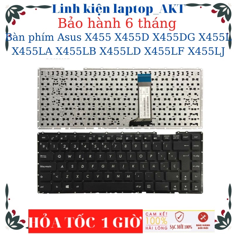 Bàn phím laptop Asus K455L X455 X455D X455DG X455L X455LA X455LB X455LD ...