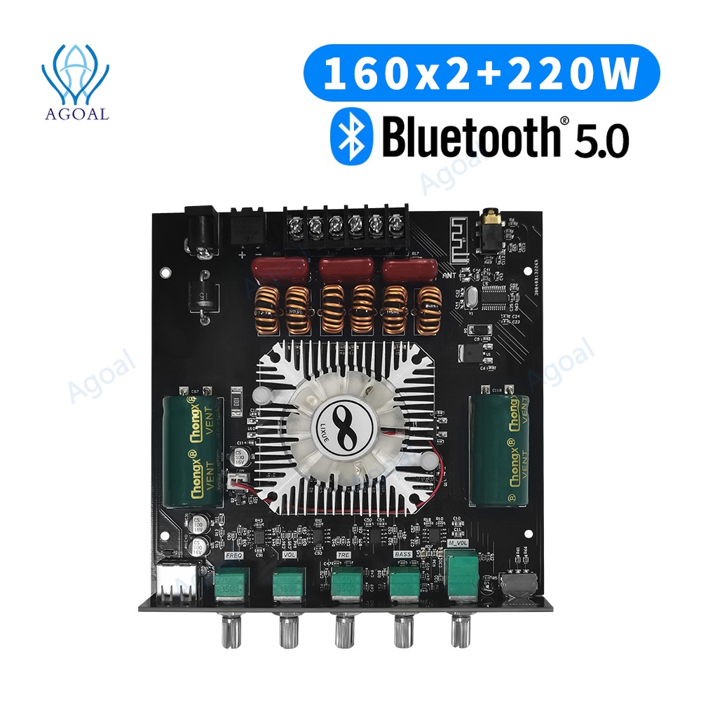 Mô Đun Khuếch Đại Âm Thanh Bluetooth Kỹ Thuật Số ZK-HT21 2.1 TDA7498E 160WX2 + 220W | Shopee ...