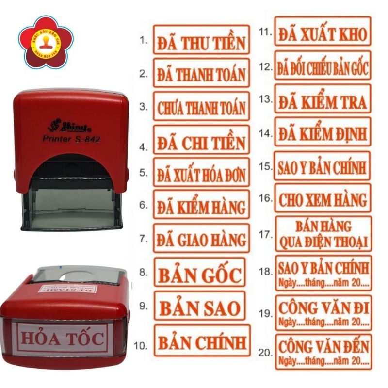 Con dấu lệnh theo mẫu khắc sẵn | Shopee Việt Nam