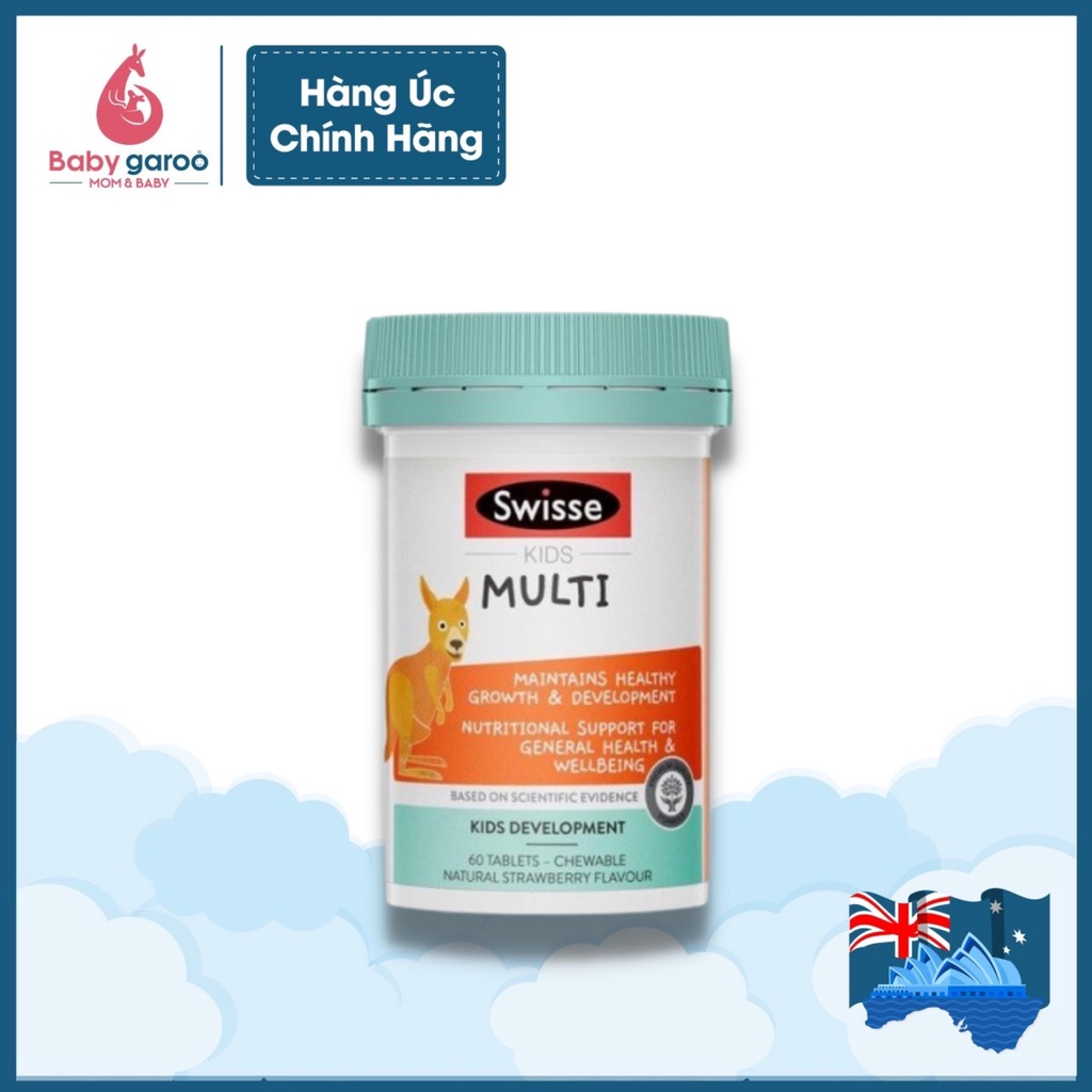 Viên Nhai Bổ Sung Vitamin Tổng Hợp Cho Bé Swisse Kids Multi Health Hộp ...