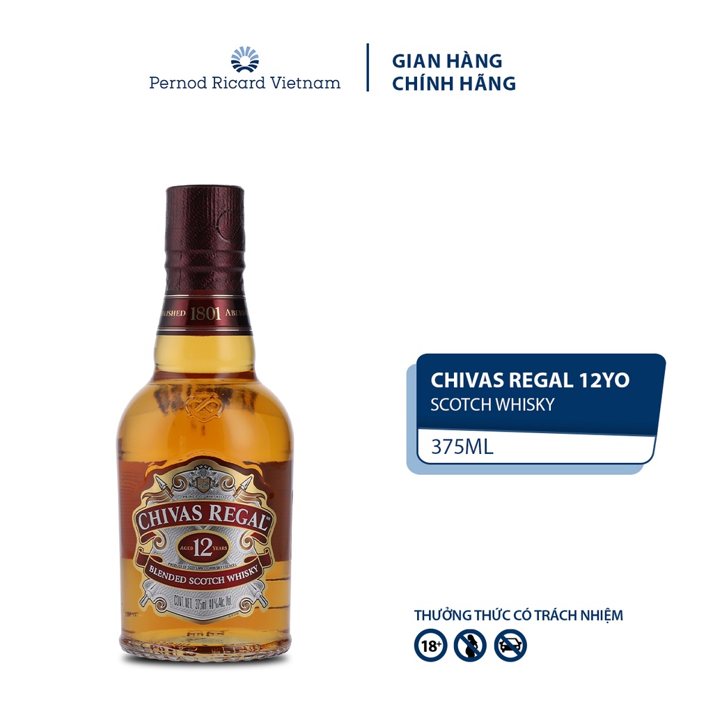 Rượu Whisky Chivas Regal 12 Nồng Độ Alc 40% 375ml KHÔNG KÈM HỘP | Shopee Việt Nam