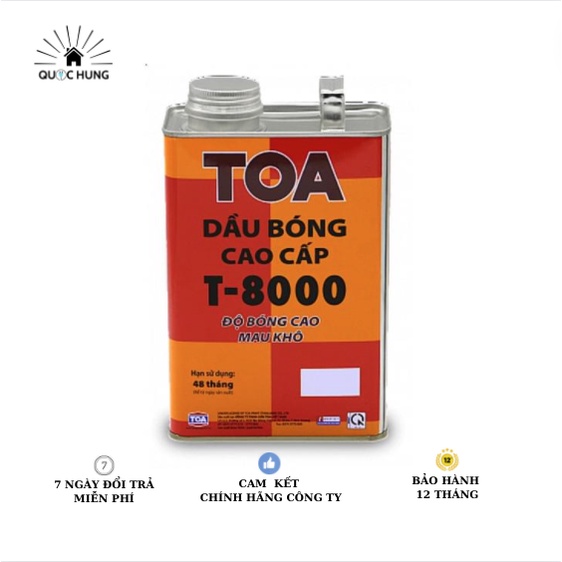 Dầu bóng cao cấp dùng cho đồ gỗ,chống mốc,bảo bệ gỗ TOA T-8000-Hàng chính hãng | Shopee Việt Nam
