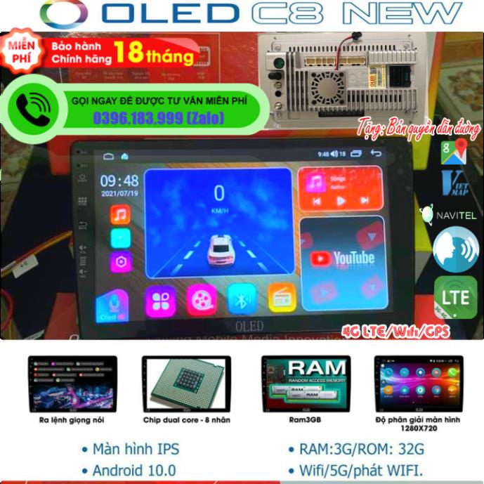 Màn hình android OLED C8 New theo xe Forte 2009 - 2014 Đh tự động Full ...