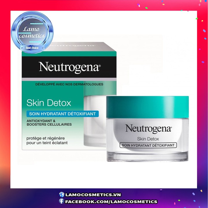 Kem Dưỡng Ẩm Thải Độc Neutrogena Skin Detox Soin Hydratant Détoxifiant ...