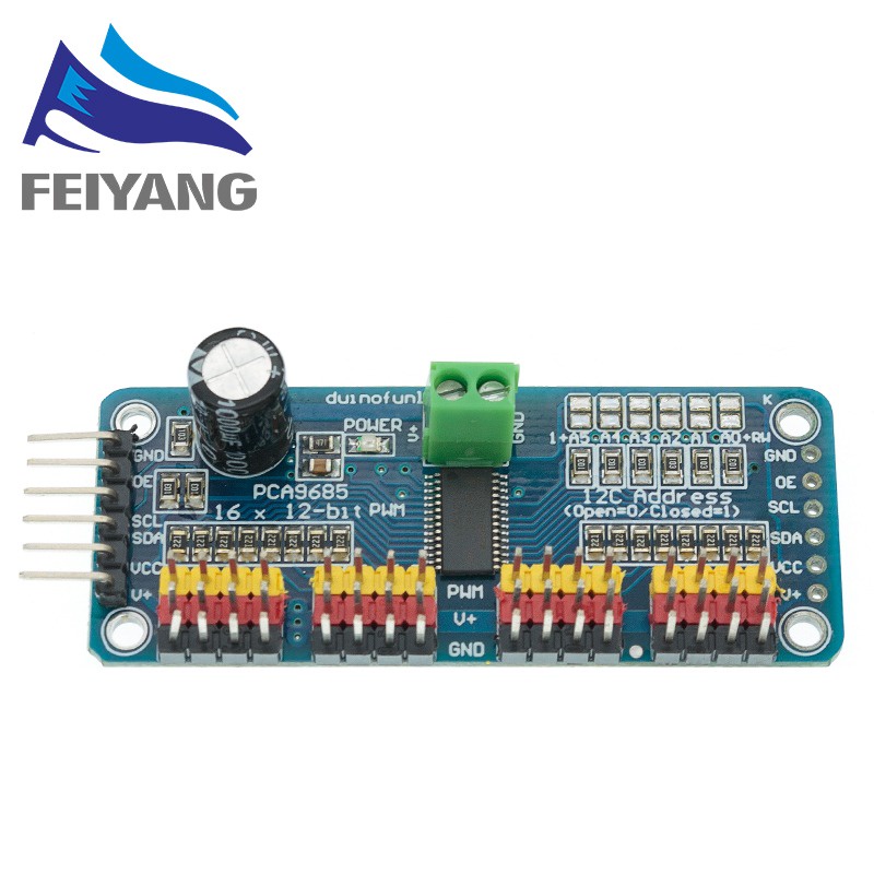 Mô Đun 16 Kênh 12-bit PWM / servo Driver-I2C PCA9685 Chuyên Dụng ...