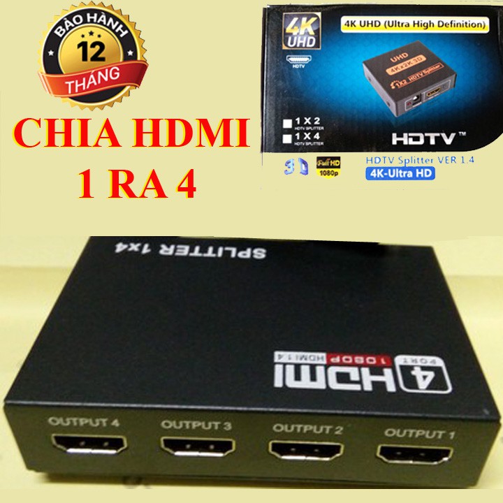 Bộ Chia HDMI 1 ra 4 - chia HDMI - HDMI | Shopee Việt Nam