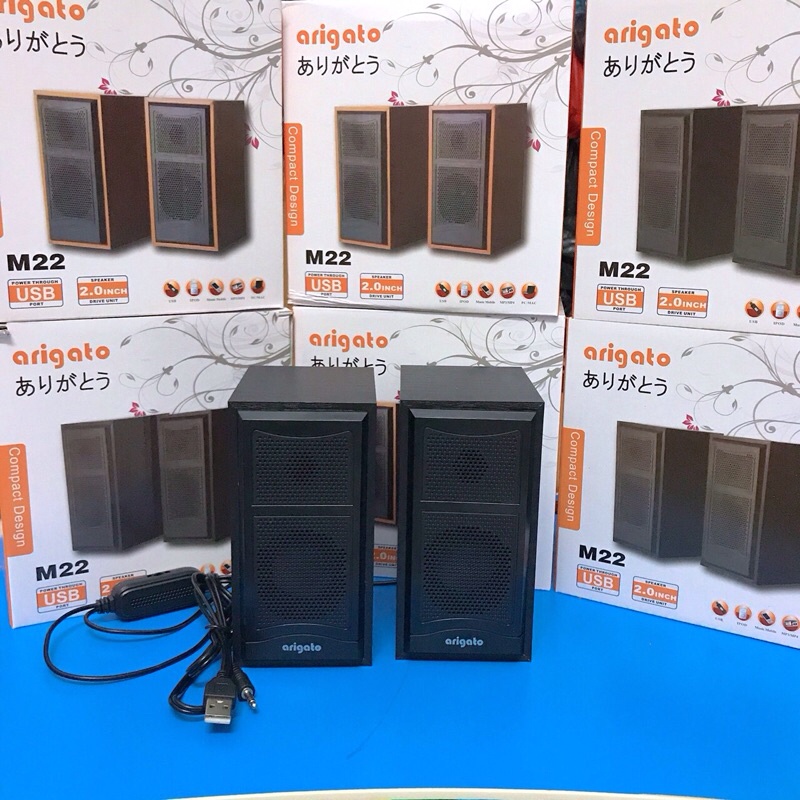 Loa máy tính vi tính mini laptop, điện thoại Arigato M22, Goldtech ...