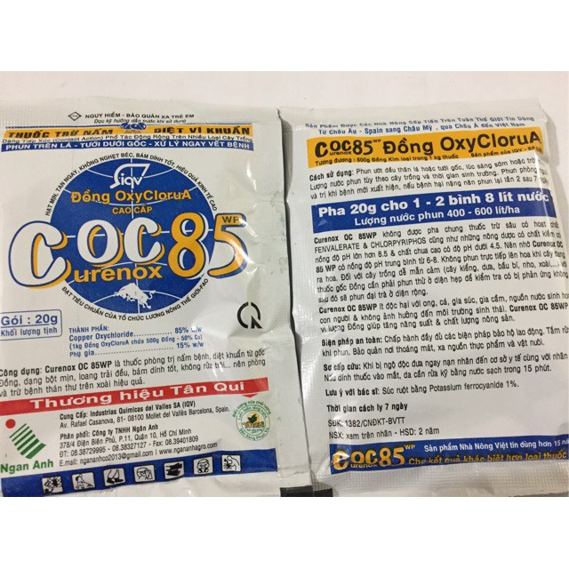 Thuốc phòng nấm bệnh cây Coc85(20gr) nhập khẩu- chuyên dụng. | Shopee ...