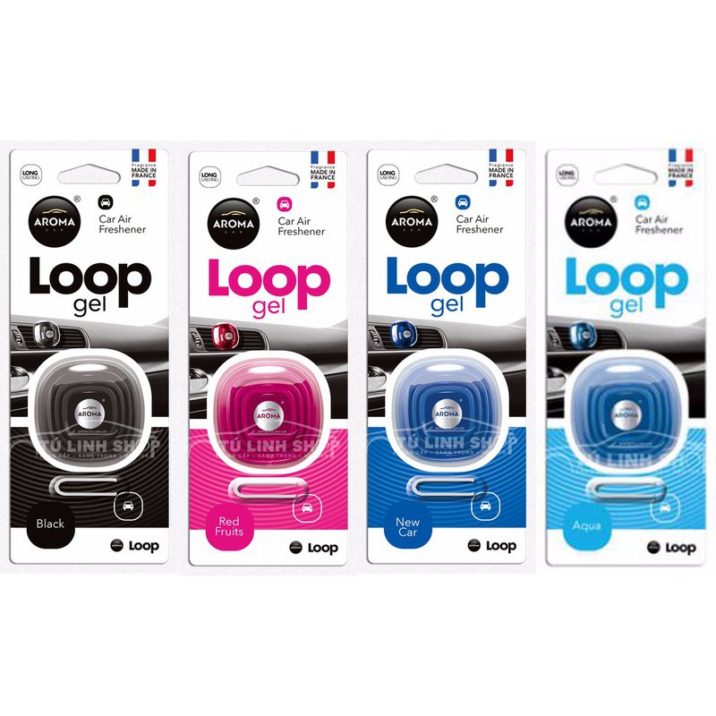 Nước hoa xe hơi - kẹp cửa gió điều hòa Aroma Car Loop | Shopee Việt Nam