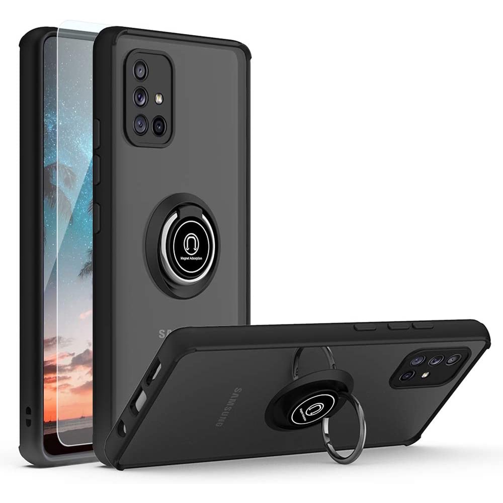 ốp lưng Samsung A71 A51 A31 A21S A11 Sang trọng Nhẫn acrylic cứng Vỏ ngoài Hỗ trợ chống sốc Xe ...