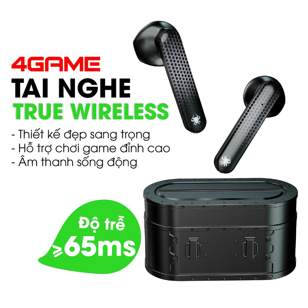 Tai nghe không dây Plextone 4Game, độ trễ thấp 40ms, pin 4 tiếng ...