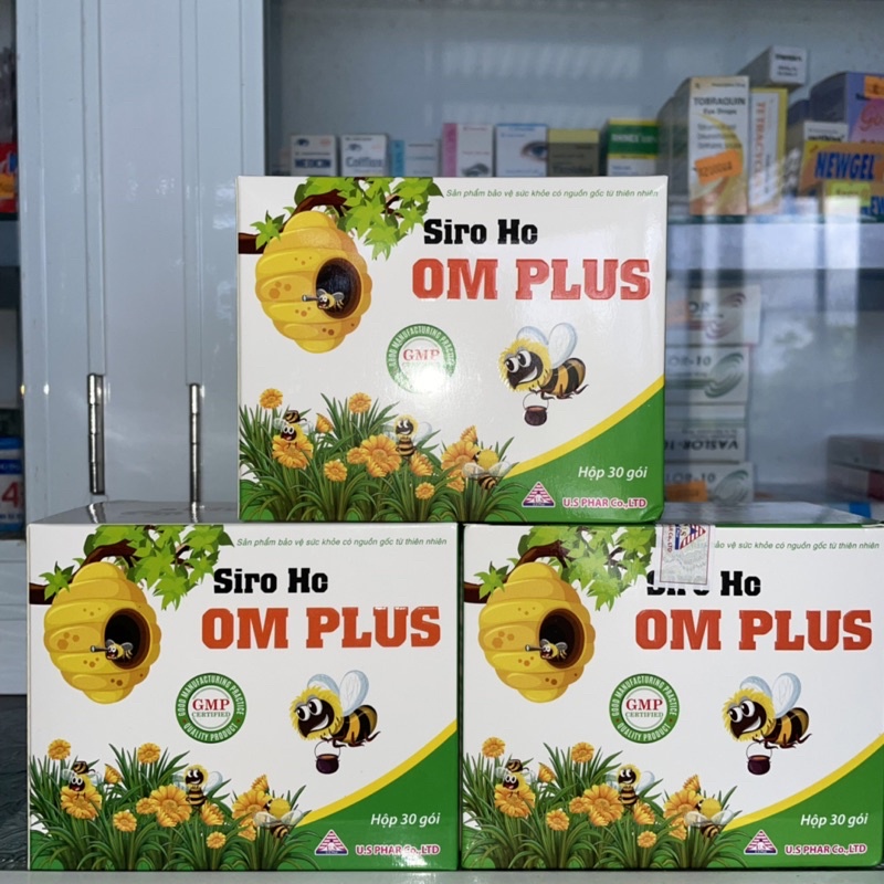 [DUYTHANHPHARMA] SiroHo OM PLUS Con Ong (Hộp 30 gói) | Shopee Việt Nam